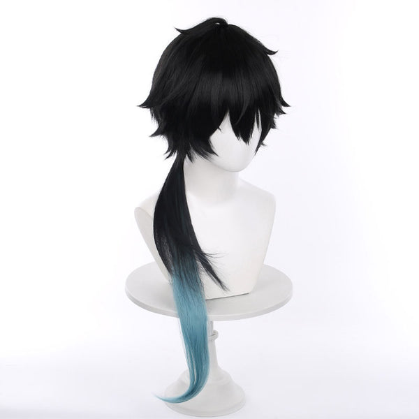 Dan Heng Permansor Terrae Wig - Honkai: Star Rail Cosplay | Heat-Styleable Matte Fibers & Rose ...