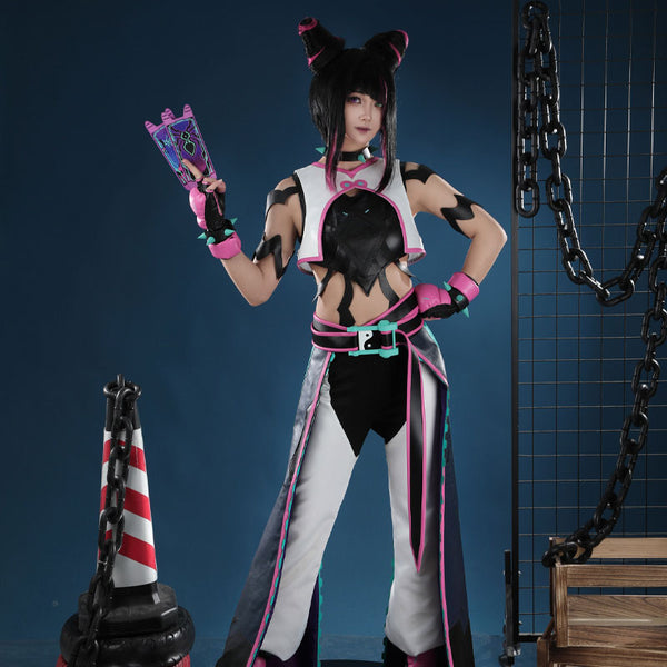 Juri Kiriko Streaming Chroma Overwatch 2 x SF6 Cosplay | Polyester ...