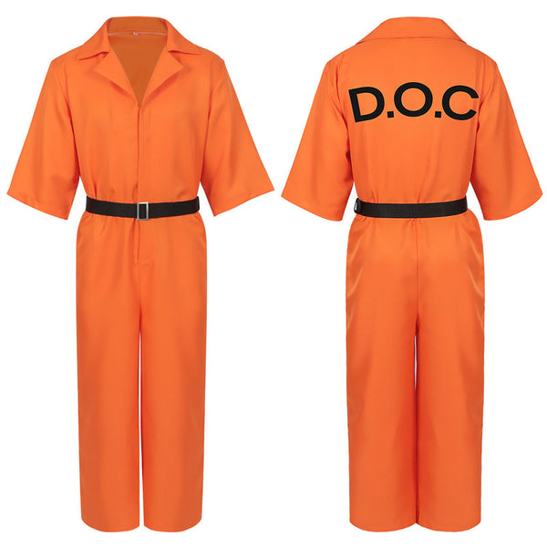 Luigi Mangione Cosplay Costume Orange DOC Prison Uniforms Halloween Co ...