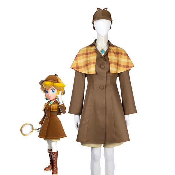 Shop Princess Peach Showtime Detective Peach Cosplay Costumes – Cosplay ...