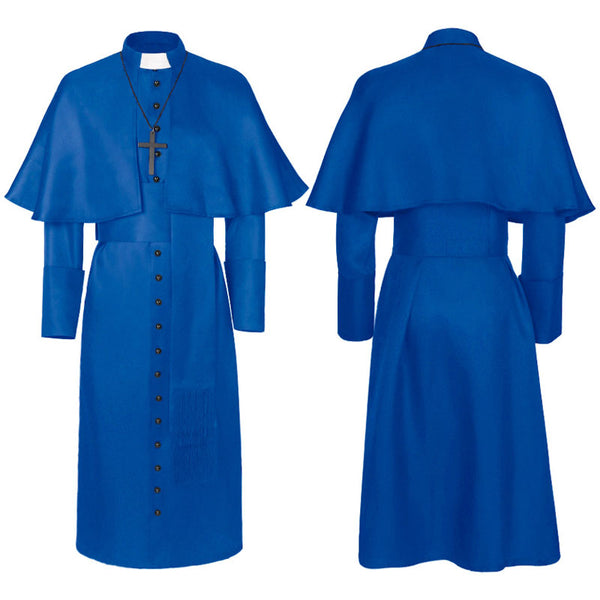 Halloween Wizard Priest Robe | Medieval Cloak - Wool & Polyester ...