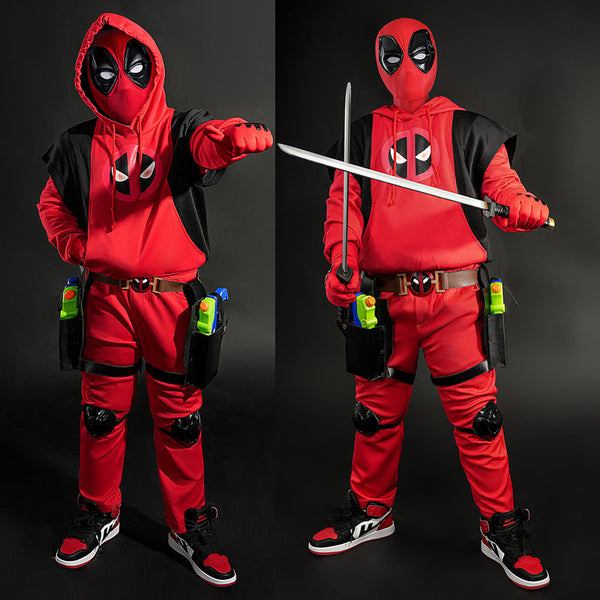 Buy Deadpool 3 Wade Winston Wilson Hoodies Kids Size Cosplay Costume ...