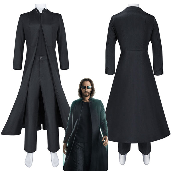 Movie The Matrix Resurrections Neo Thomas Anderson Cosplay Costumes For ...