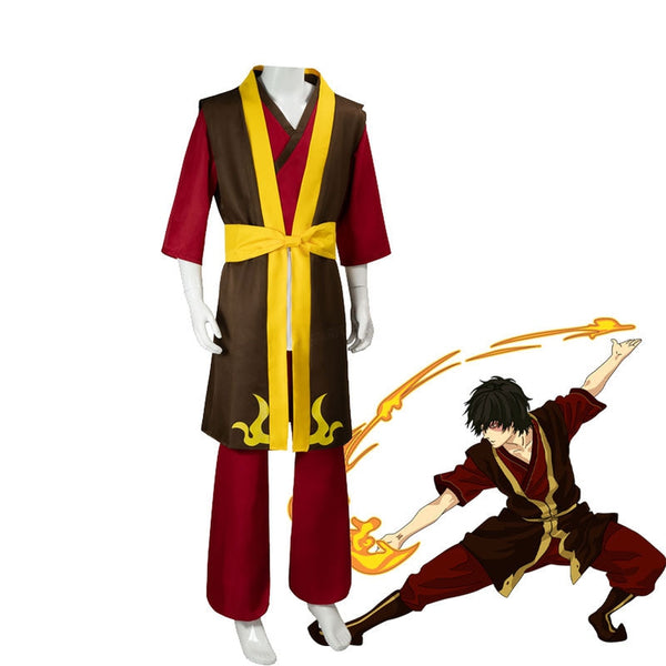 Anime Avatar The Last Airbender Prince Zuko Outfit Cosplay Costume ...