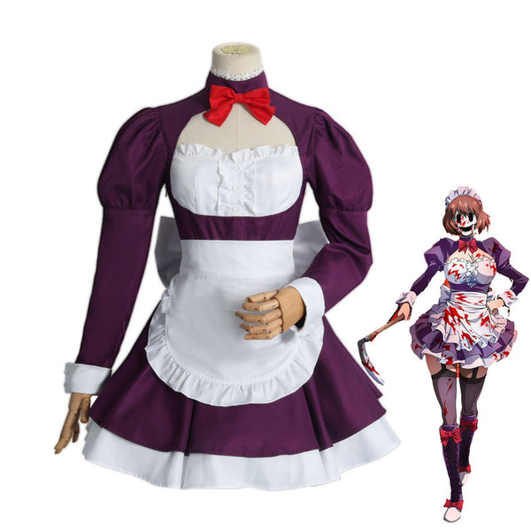 Anime High-Rise Invasion Tenkuu Shinpan Maid Mask Cosplay Costumes For ...