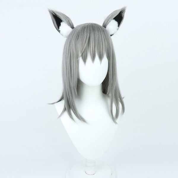 Game Blue Archive Sunaookami Shiroko Cosplay Wigs with Ear Props ...
