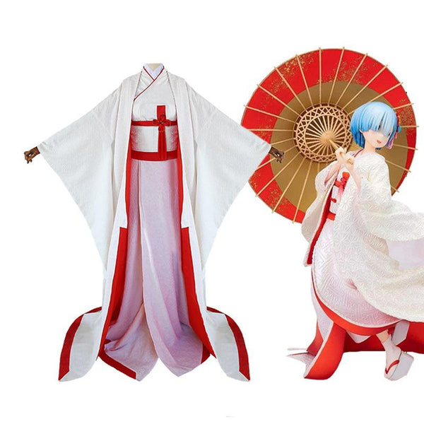 Re:Zero Rem Japanese Wedding Dress Cosplay Costume for Sale – Cosplay Clans